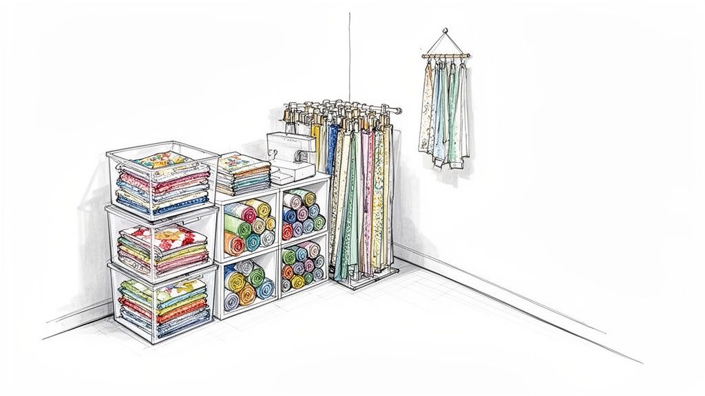 Smart Quilt Fabric Storage Ideas to Organize Your Stash – B-Sew Inn