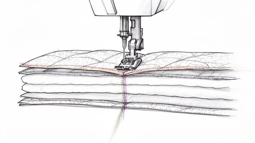 What is stitch in the ditch: A Beginner's Guide to Invisible Quilt Sea ...