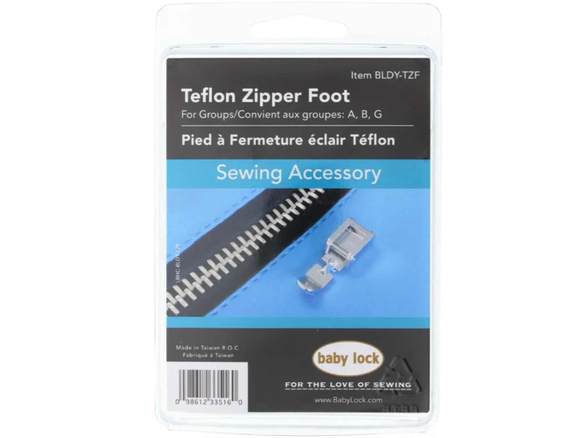 Zipper Foot - Teflon – B-Sew Inn