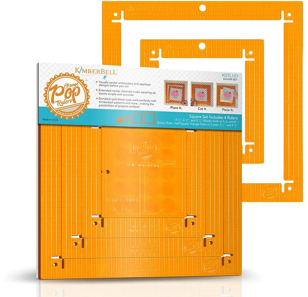 Kimberbell Orange Pop Ruler - Square Set – B-Sew Inn