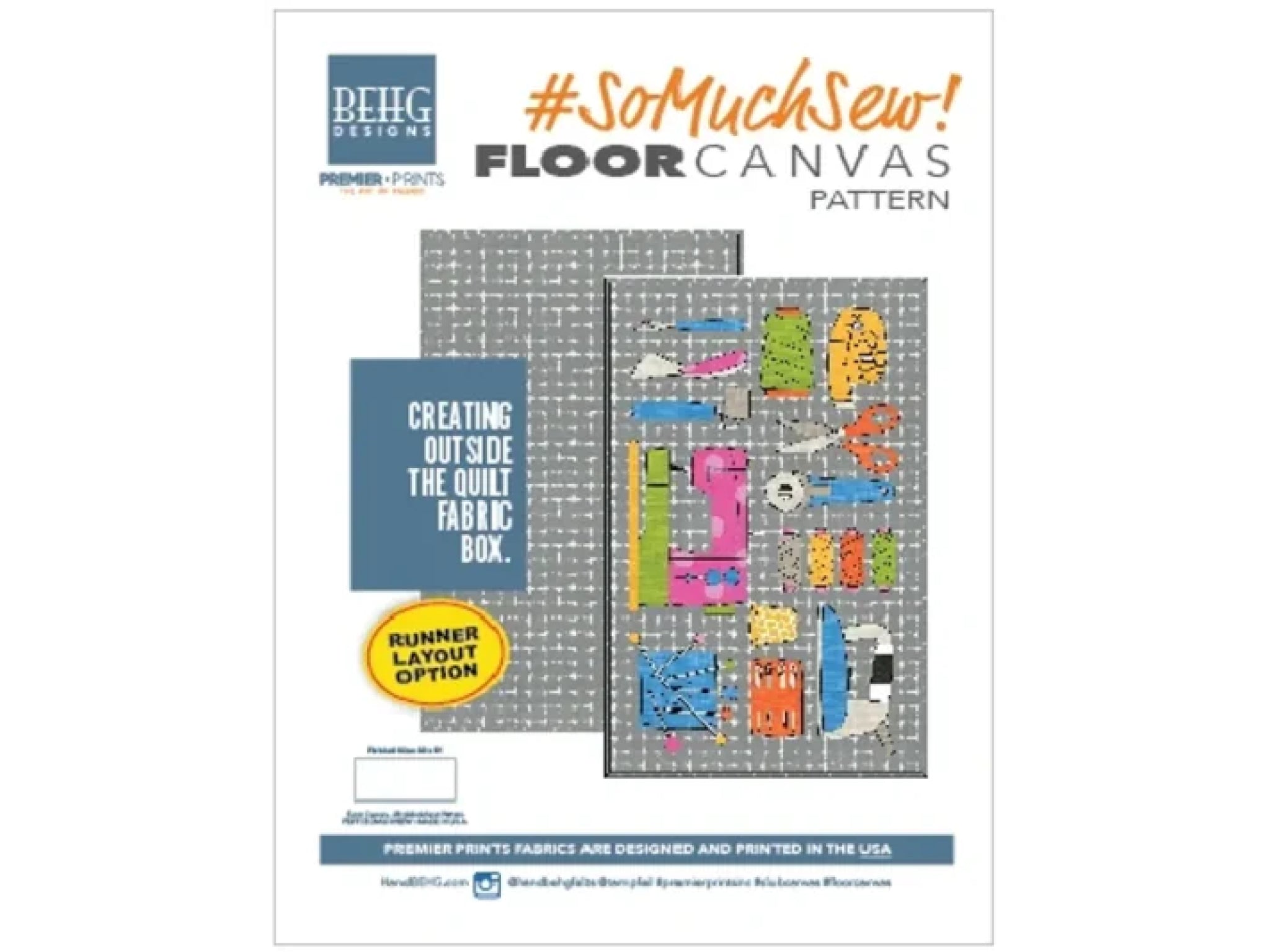 BEHG Floor Canvas Quilt Kit - So Much Sew – B-Sew Inn