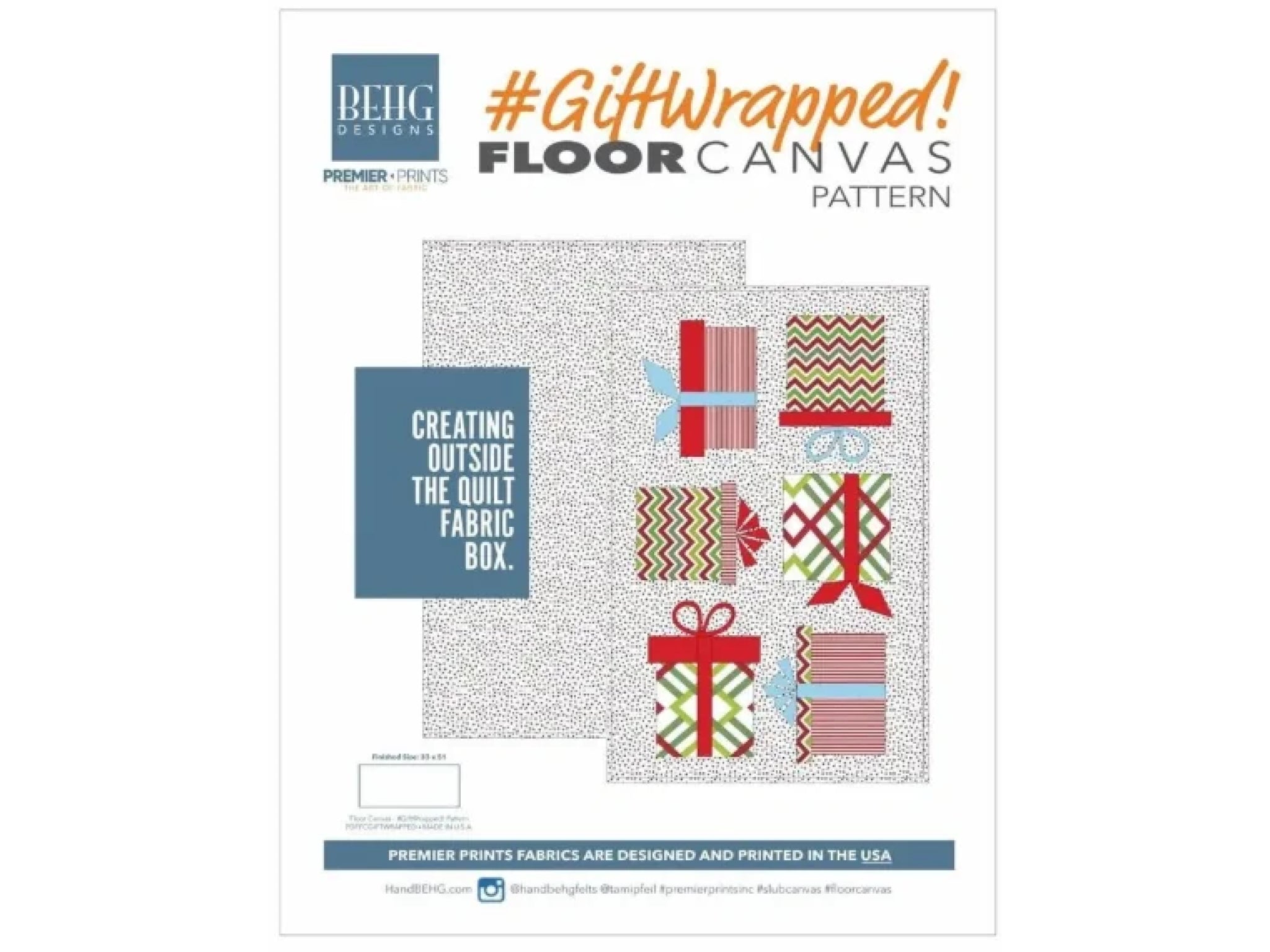 BEHG Floor Canvas Quilt Kit - Gift Wrapped – B-Sew Inn