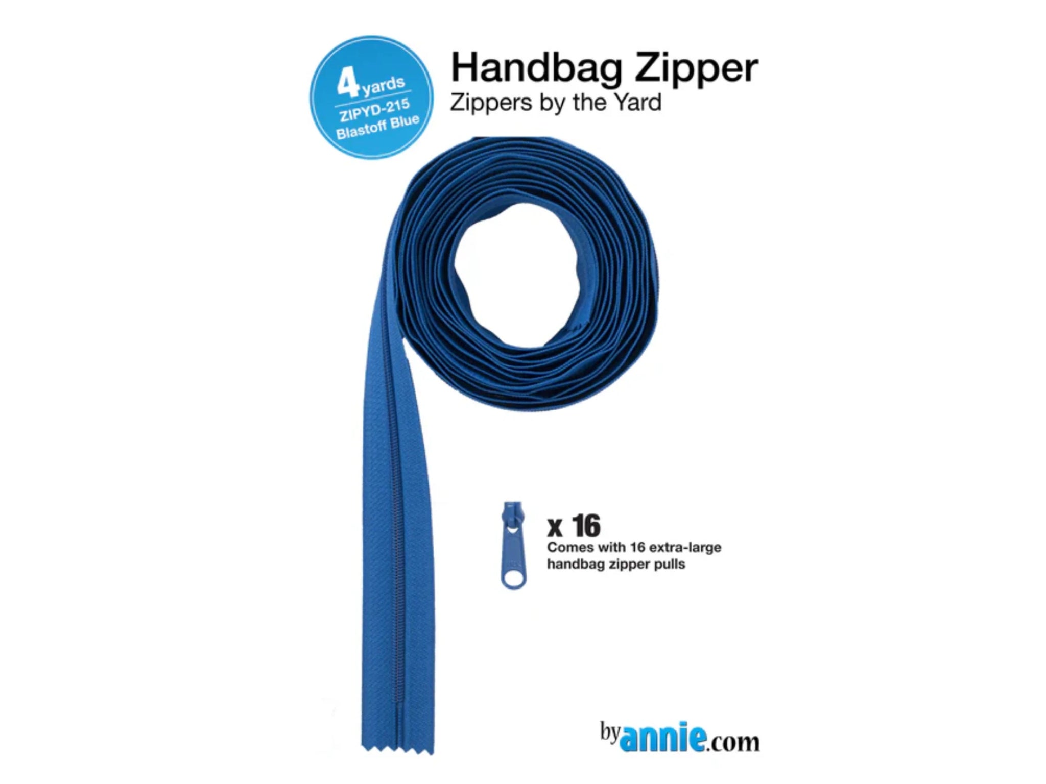 Zippers by Yard - Blast Off Blue – B-Sew Inn